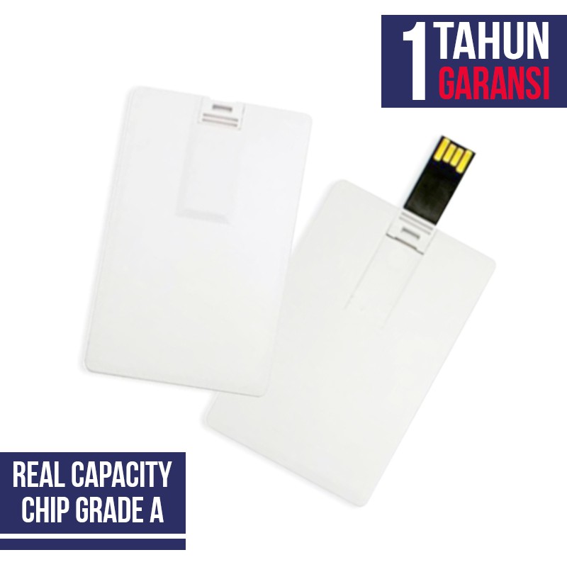 Jual Flashdisk kartu custom 2.0 real capacity garansi 8gb 16gb USB ...