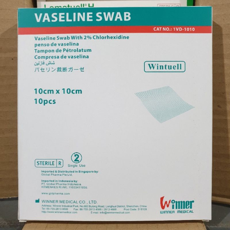 Jual Vaseline Swab 10cm x 10cm isi 10 Seperti Lomatuell Sofratulle ...