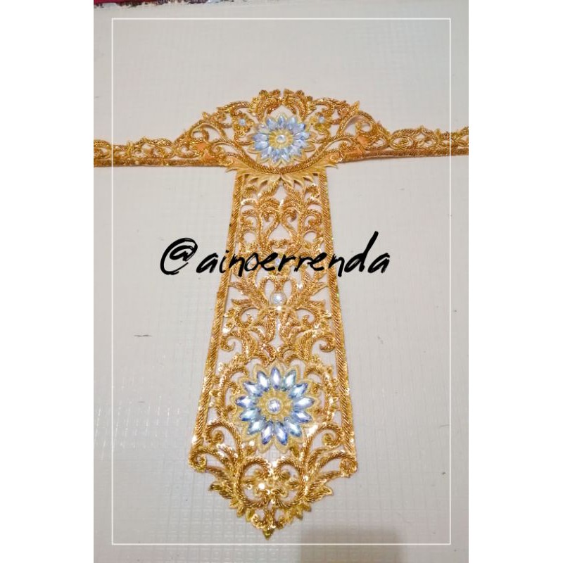 Jual Renda bordir sabuk T karancang full payet bambu | Shopee Indonesia