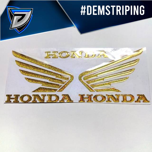 Jual emblem logo wing honda sayap stiker timbul sticker motor | Shopee ...