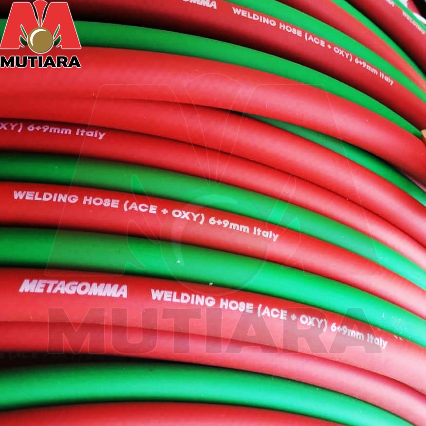 Jual Selang Las Dobel Double Twin Welding Hose Metagomma Ace Oxy 6 - 9 ...