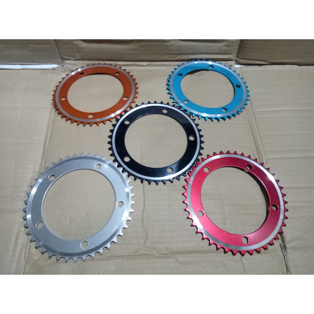 Jual chain ring single speed 42t BCD 130 untuk gear sepeda fixie bahan ...