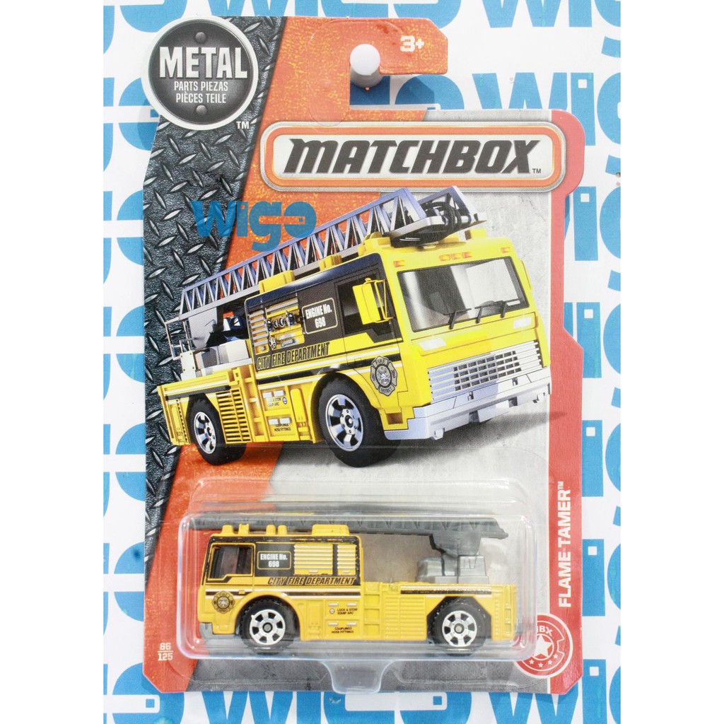Jual Jual Diecast Matchbox Flame Tamer kuning pemadam kebakaran lot J ...