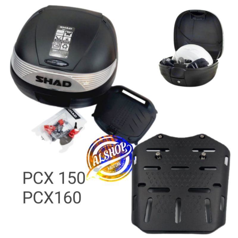 Jual PAKETAN BOX SHAD SH29 DAN BREKET PCX BRACKET BOX HONDA PCX 150 160 ...