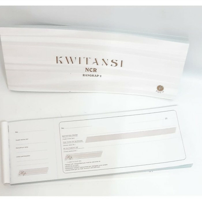 Jual Buku Kwitansi rangkap 2 / kwitansi ncr 2 ply toyo | Shopee Indonesia