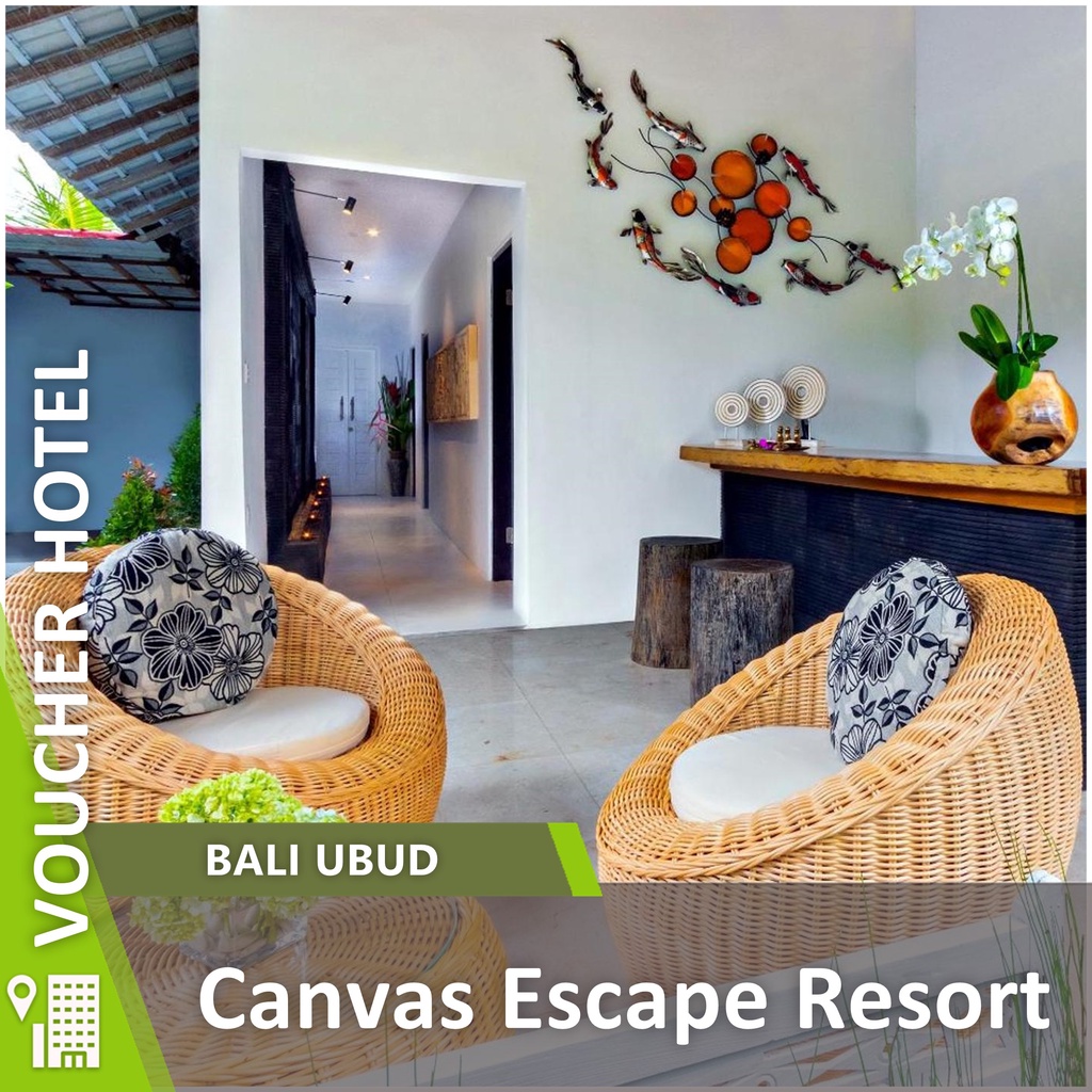 Jual Canvas Escape Resort Ubud Bali Voucher Hotel Murah | Shopee Indonesia