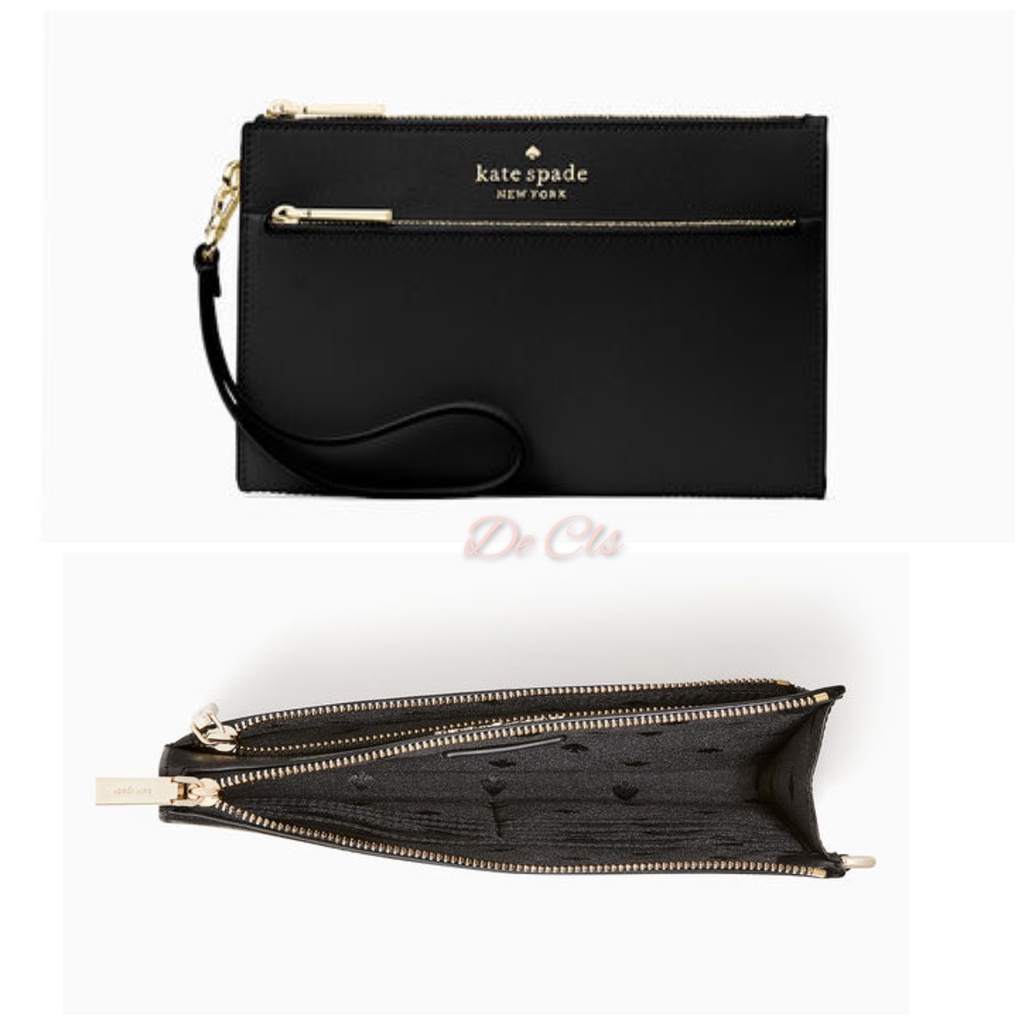 Jual Dompet KS Staci Medium Wristlet black sz 20x13cm | Shopee Indonesia