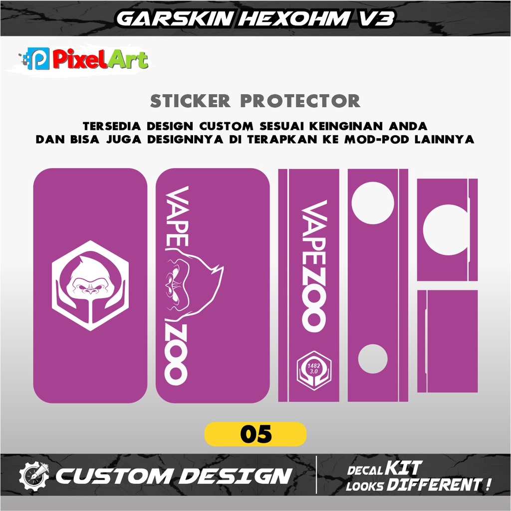 Jual SKIN VAPE STICKER PROTECTOR GARSKIN HEXOHM V3 VAPORIZER | Shopee ...