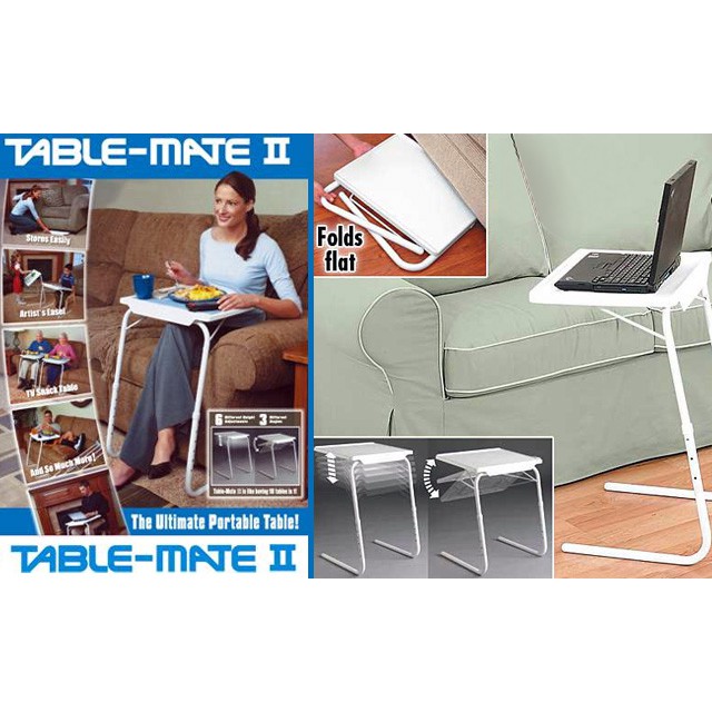 Jual Table Mate II Meja Lipat Serba Guna Multifungsi Makan Laptop Belajar Simpan Praktis Unik ...