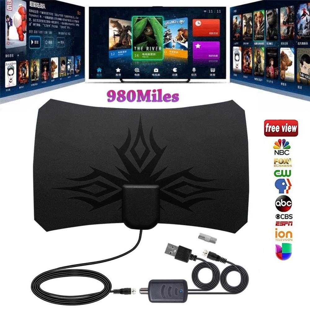 Jual Antena Penguat Sinyal TV Digital Indoor With Signal Booster ...