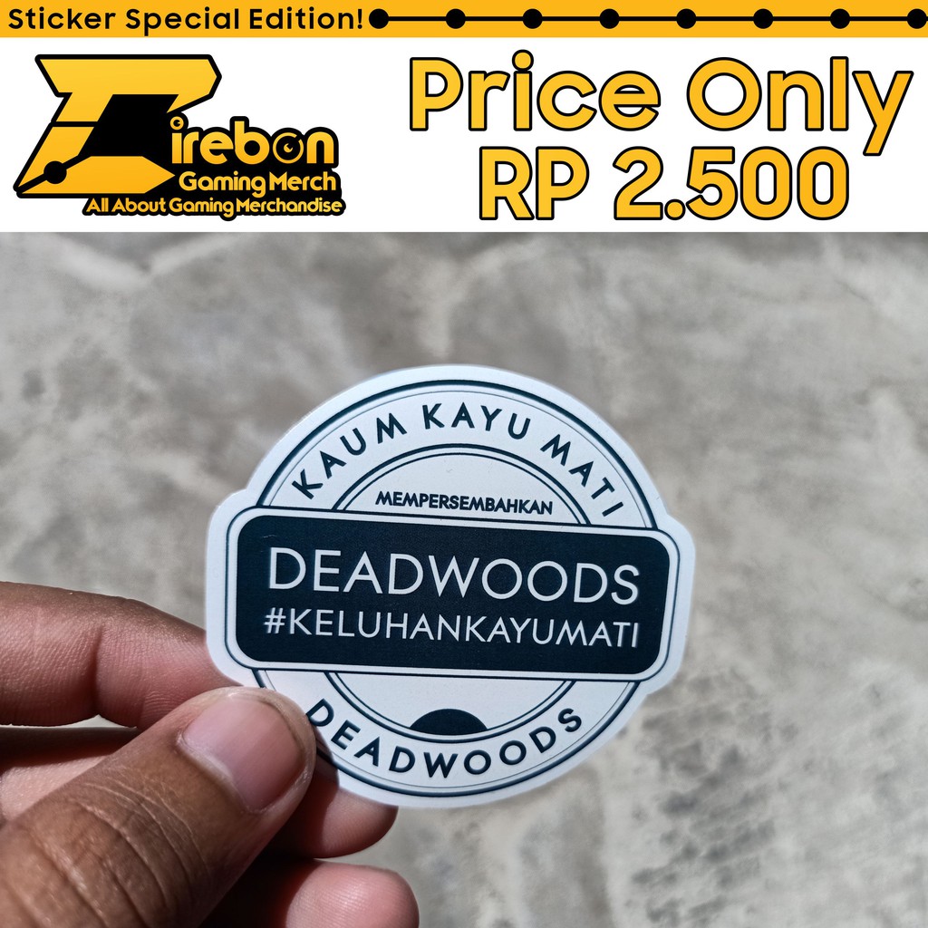 Jual Sticker Stiker Majelis Lucu Indonesia Kaum Kayu Mati Deadwoods ...