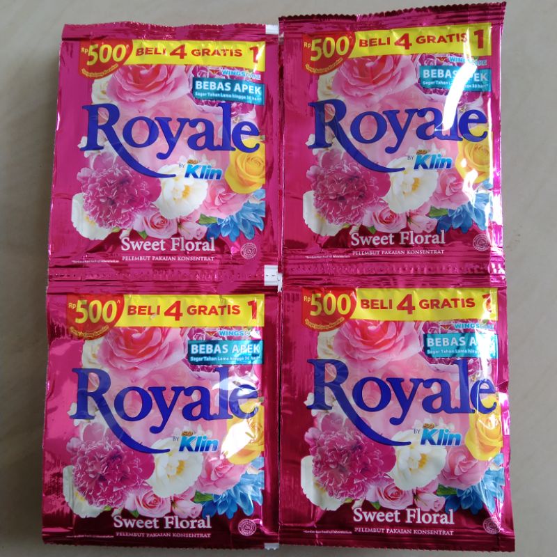 Jual (7 SACHET) PROMO!! ROYALE/ SOFTENER SOKLIN RENTENG | Shopee Indonesia
