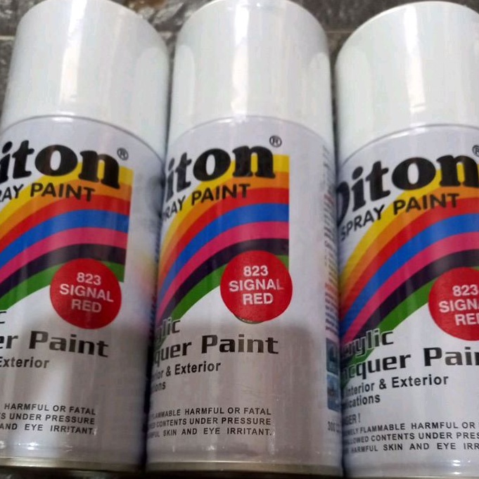 Jual 823 signal red Diton 300 CC cat semprot spray paint aerosol pilox ...