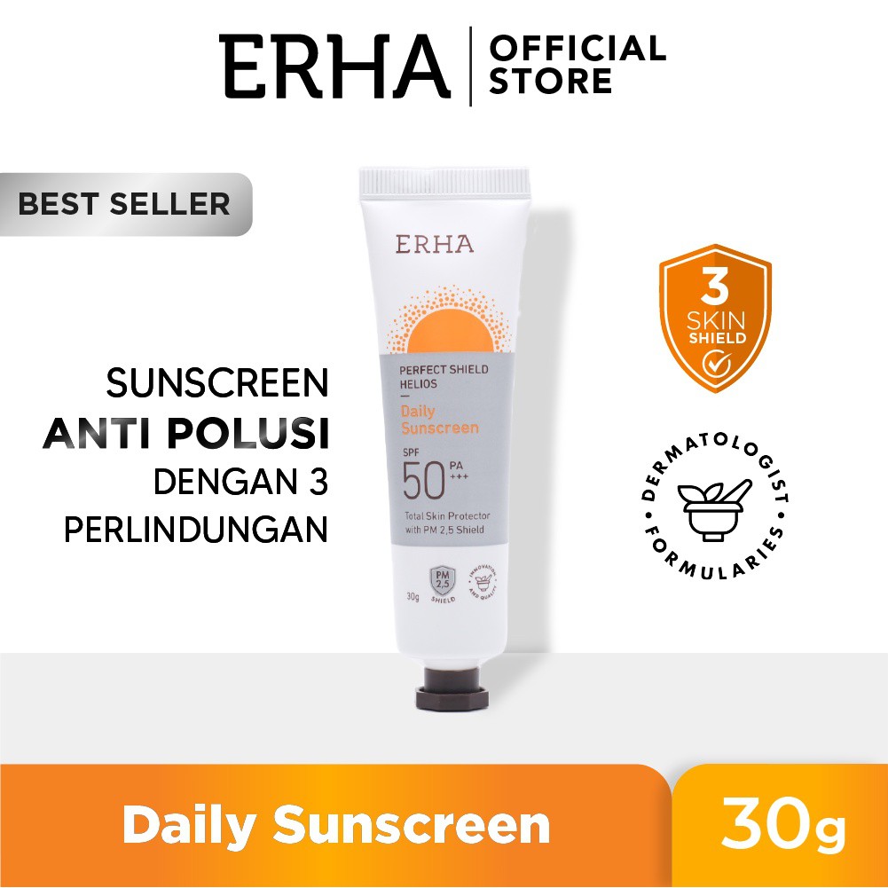 Jual ERHA Perfect Shield Helios SPF50/PA+++ 30g - Daily Sunscreen | Shopee Indonesia