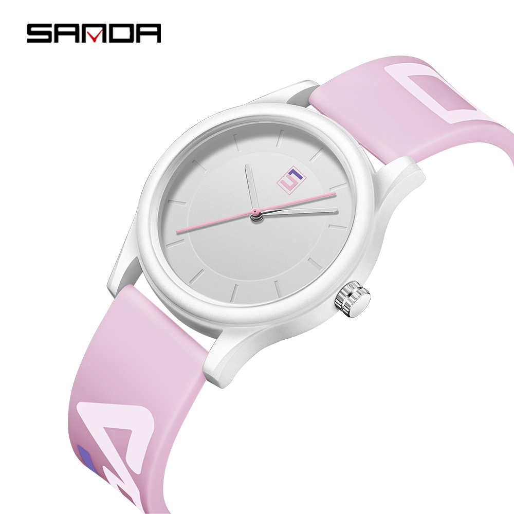 Jual SANDA 3205 Jam Tangan Pria Wanita Analog Tali Rubber Anti Air ...