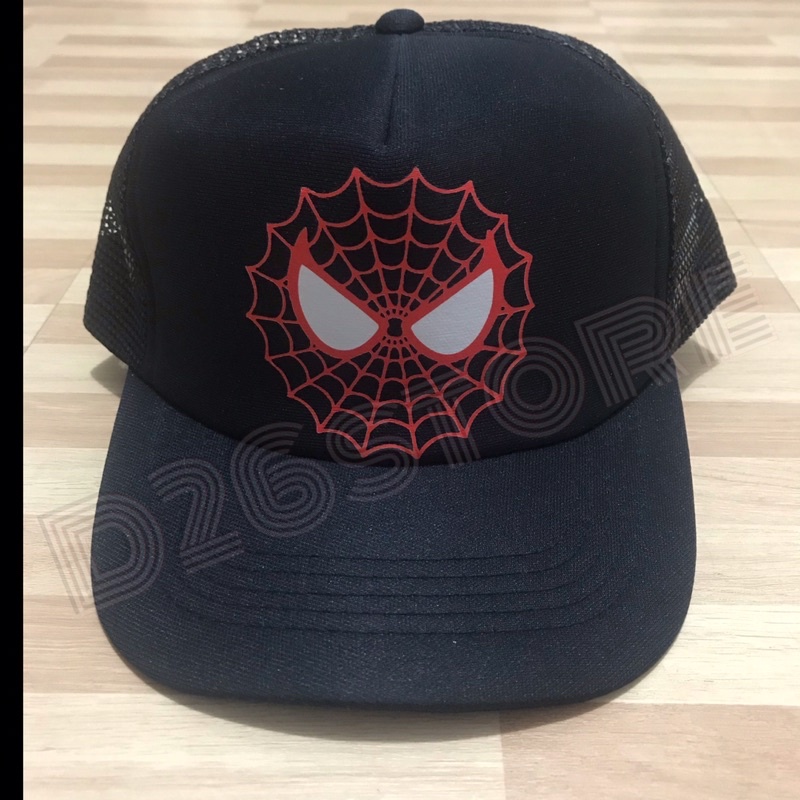 Jual Topi Spiderman Topi Jaring Trucker hat Spider man Face Mask marvel ...