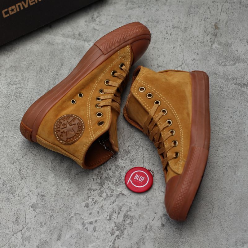 Jual Sepatu Converse High Coklat Full Suede Pria - Wanita Premium ...