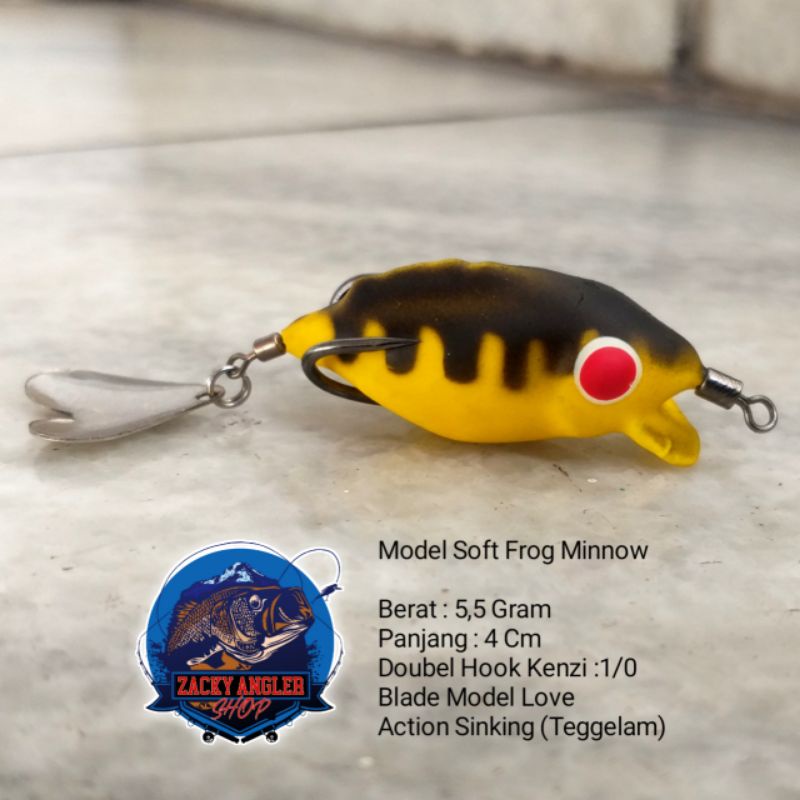 Jual Soft Frog Minnow 21 Lure Action Sinking/Teggelam | Shopee Indonesia