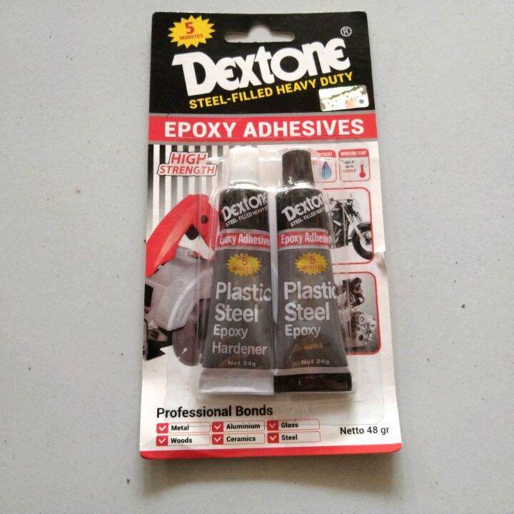 Jual DEXTONE LEM BESI LEM PLASTIC STEEL HARDENER EPOXY DEXTONE EPOXY ...
