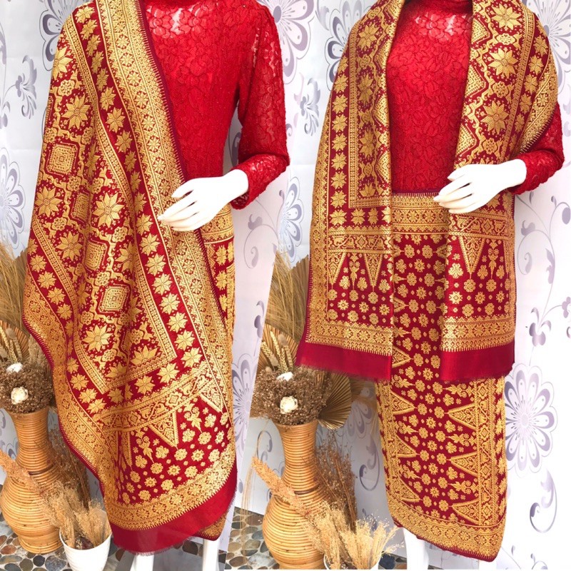 Jual SONGKET TENUN LEPUS 1 BENANG ORI - TENUN TANGAN ASLI PALEMBANG | Shopee Indonesia