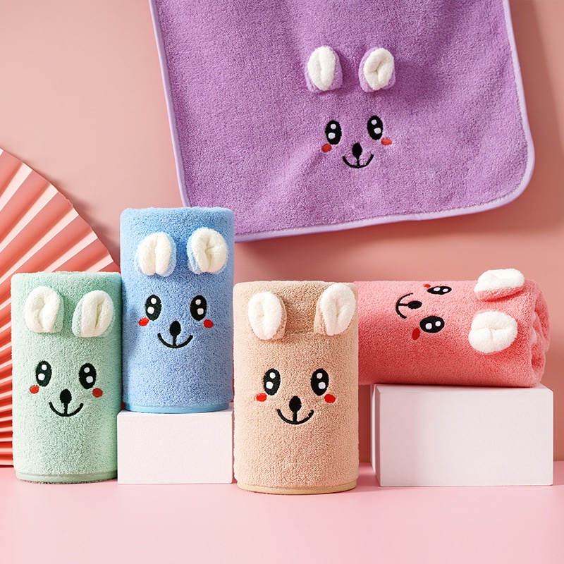 Jual HL0433 Handuk Mandi Motif Kuping Baby Karakter Kartun Lembut ...