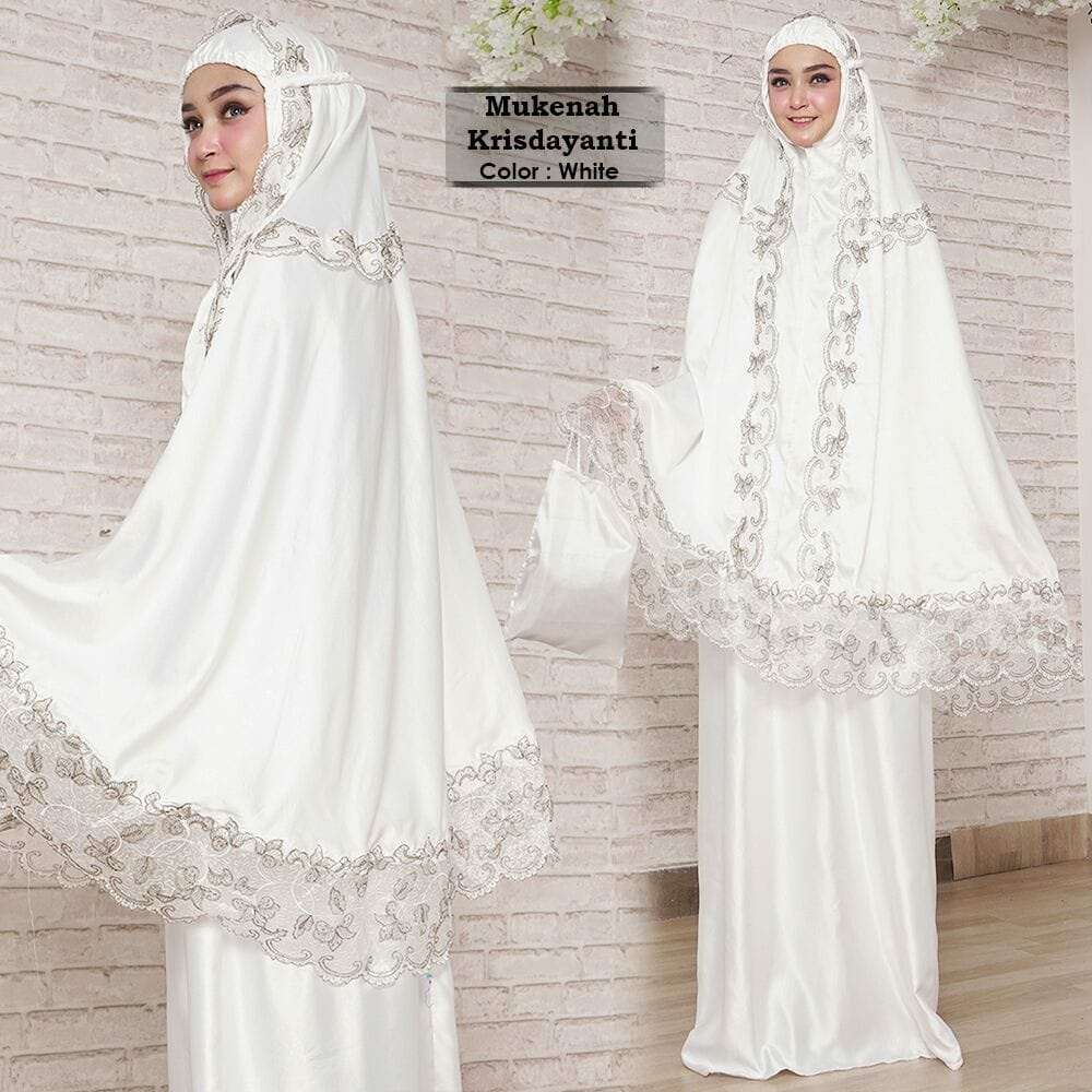 Jual HOPYLOVY Mukena Putih | Mukena Sholat Ied | Mukena Ramadan ...