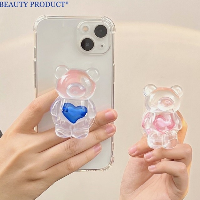 Jual POPSOCKET GRIP TOK Bear Heart Resin 3D | Shopee Indonesia