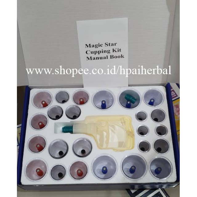 Jual Alat Bekam Isi 24 Kop Magic Star / Hijamah Bekam isi 24 Kop / Alat Bekam Murah Isi 24 Pcs ...