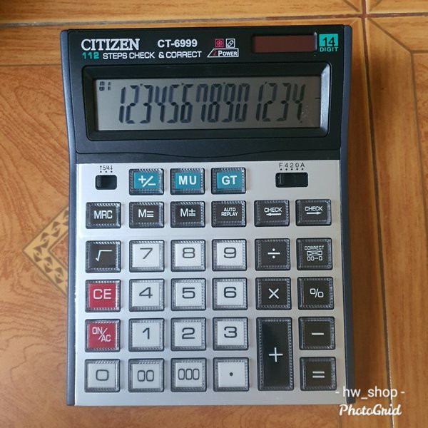 Jual Kalkulator Citizen CT 6999 Ukuran Besar . Kalkulator Citizen 14 Digit | Shopee Indonesia