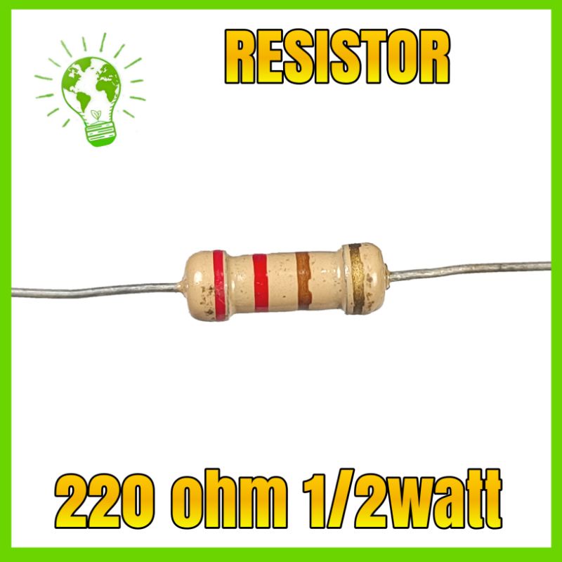 Jual resistor 220 Ohm 1/2 watt | Shopee Indonesia
