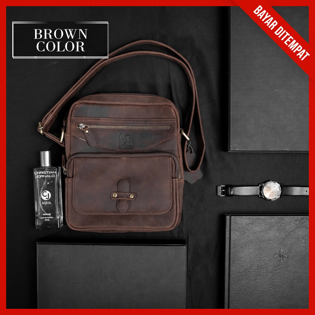 Jual Tas Selempang Pria Kulit Asli Sling Bag Soren Untuk Kerja Kantor ...