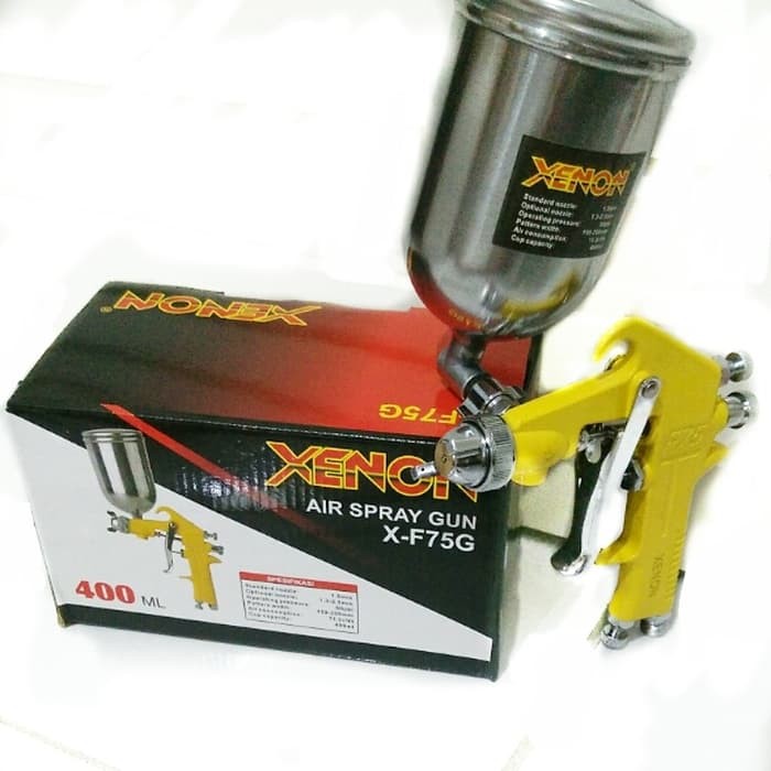 Jual Spray Gun Semprot Cat Xenon F75G F75 Tabung Atas Harga Ekonomis ...