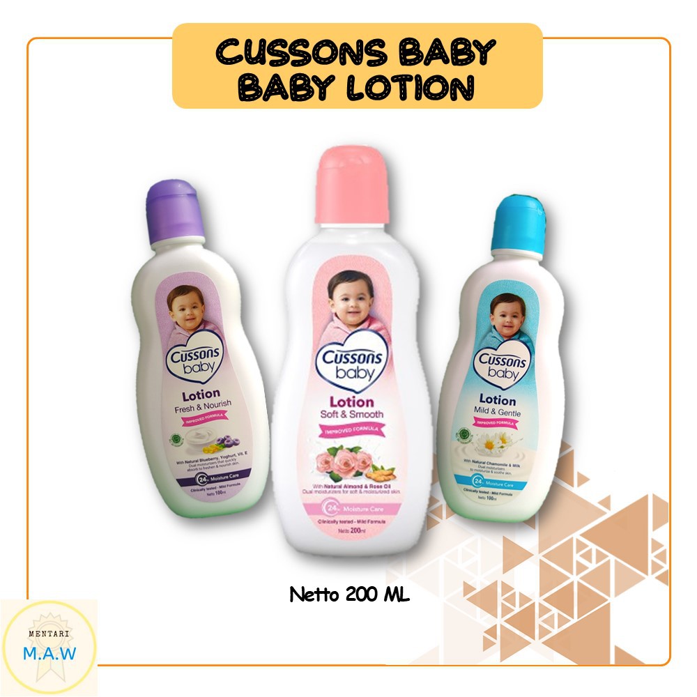 Jual ORIGINAL Cussons Baby Body Lotion / Cussons Lotion Bayi 200 ML ...