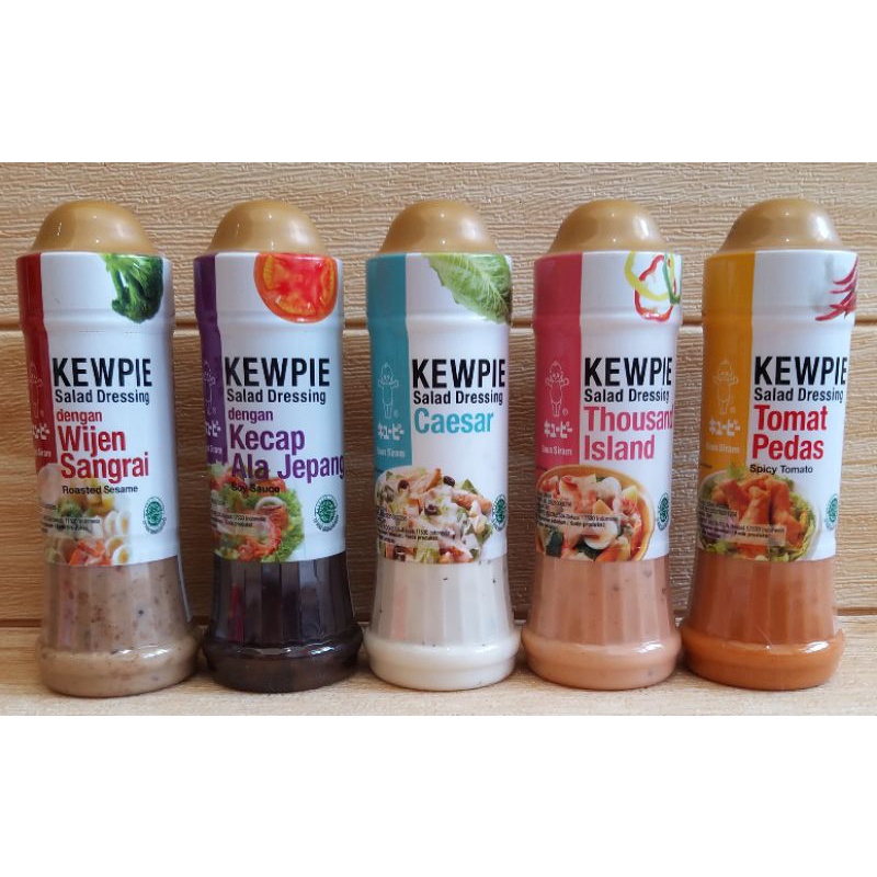 Jual MURAH Kewpie Salad Dressing Saus Siram 200ml Wijen Sangrai / Caesar / Thousand / Tomat ...