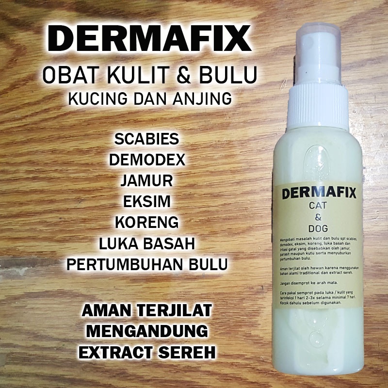 Jual Dermafix Obat Kulit Jamur Scabies Demodex Kucing Anjing | Shopee ...
