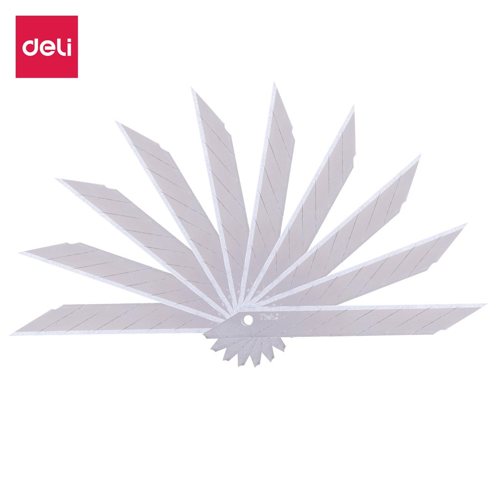 Jual Isi Cutter merk DELI Pro 30 Degree Cutter Blade isi 10pcs - E2015 ...
