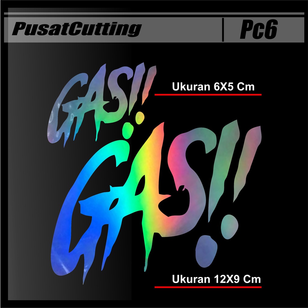 Jual Cutting Sticker Gas!! Stiker Lis Variasi Gas!! Cocot Di Tempel ...