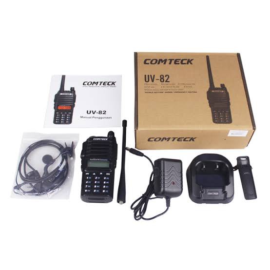Jual TOKO HAMDALAH - HT Comteck UV82 Dual Band VHF - UHF Radio FM ...