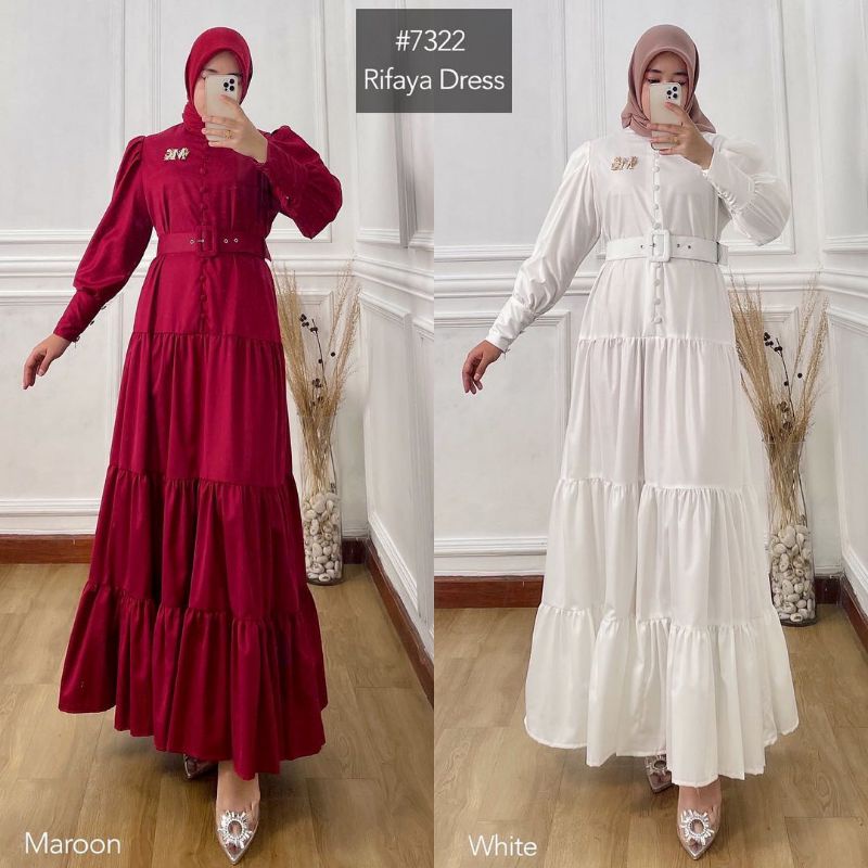 Jual Rifaya dress ori by MK (freegift) | Shopee Indonesia