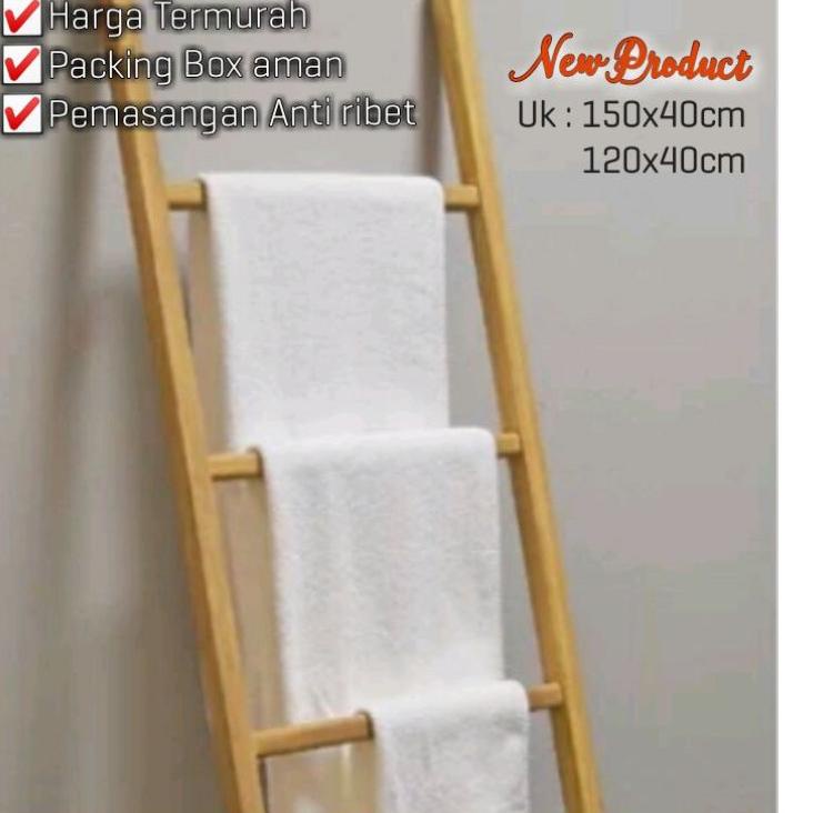 Jual XRMV ladder hanger / tangga kayu / rak sajadah rak handuk rak ...