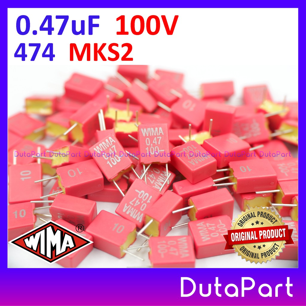 Jual 100V 0.47uF 474 MKS2 MKS 2 WIMA Film Capacitor Made In Germany ...