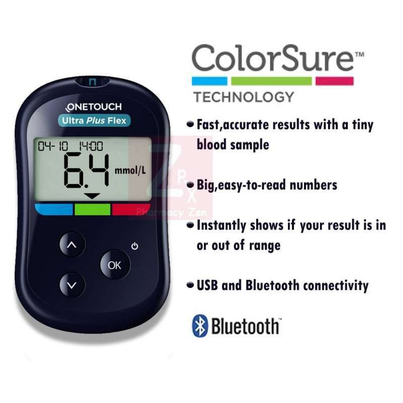 Jual ONETOUCH Ultra Plus Flex Glukometer / Alat Cek Gula Darah One ...