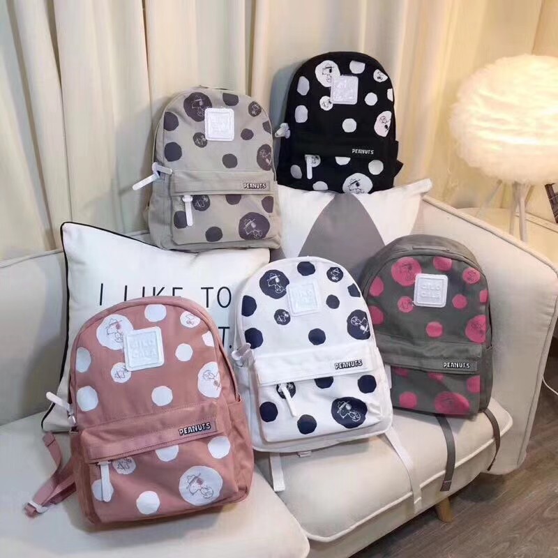 Jual Tas Backpack IMPORT Cilo Cala Pink Snoopy Peanuts (Besar) | Shopee ...