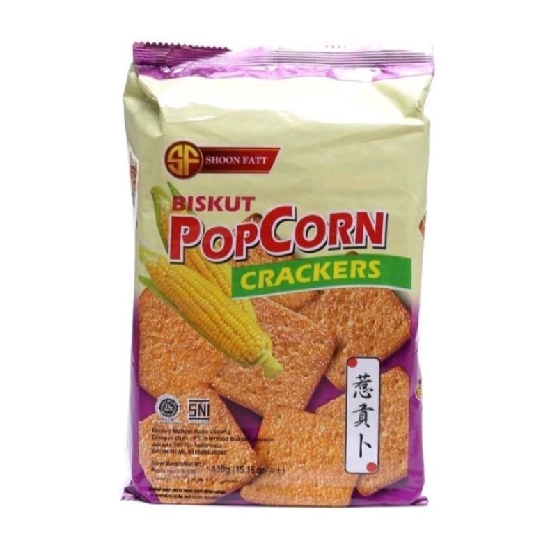 Jual SHOON FATT BISKUIT POPCORN CRACKERS 430gr malkist rasa jagung ...