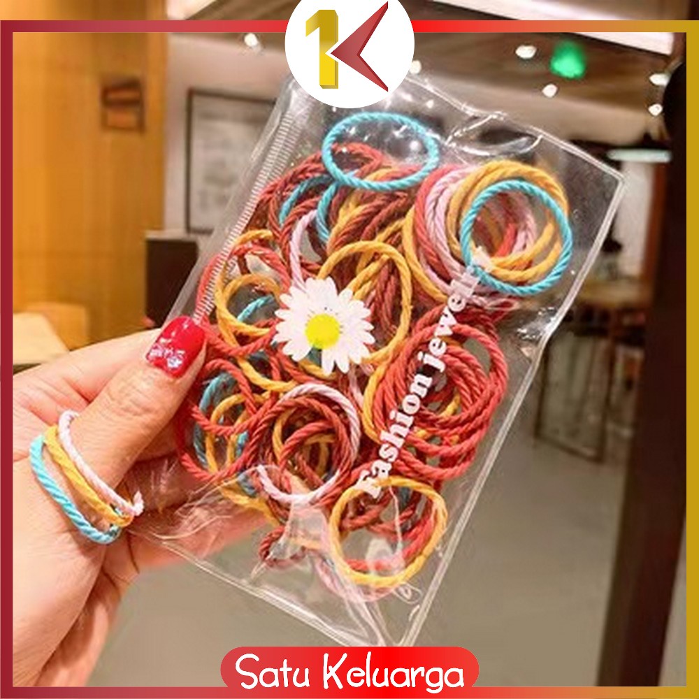 Jual SK-C329 (100 PCS) Karet Ikat Rambut Spiral Gaya Korea / Kuncir ...