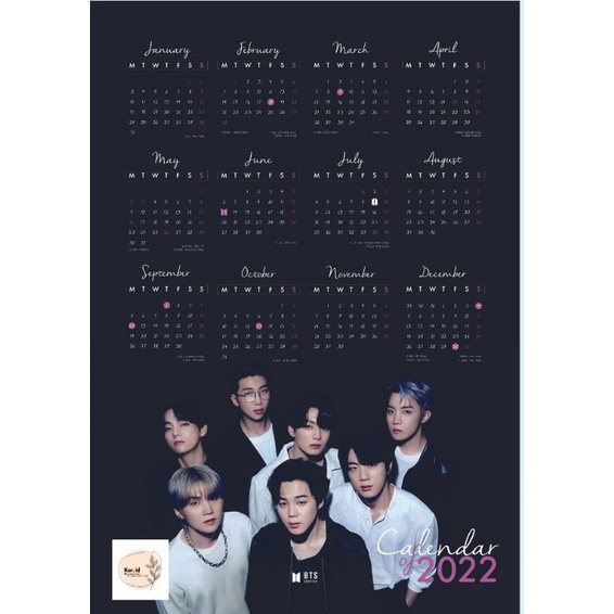 Jual Kalender BTS 2025 A3 | Shopee Indonesia