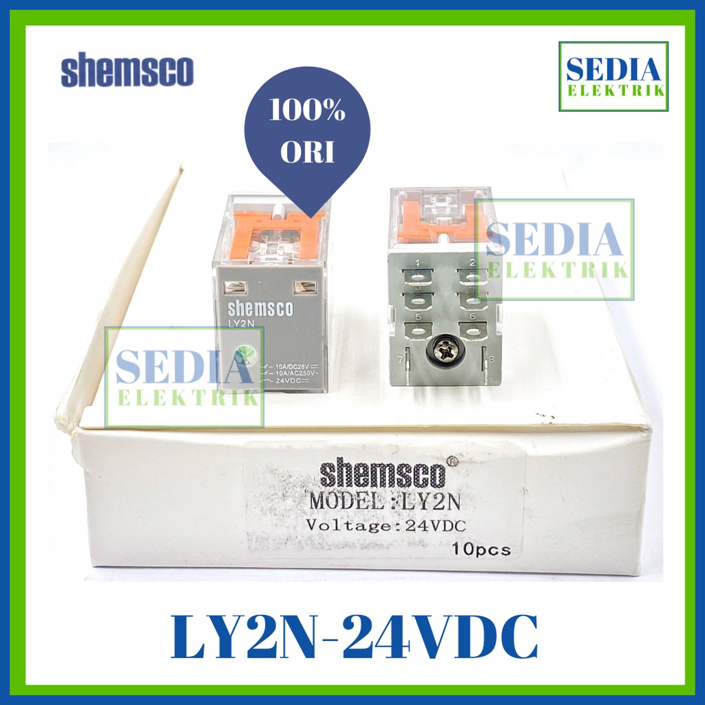 Jual Shemsco Relay LY2N-24VDC LY2N 24VDC sama Omron LY2N-24 | Shopee ...