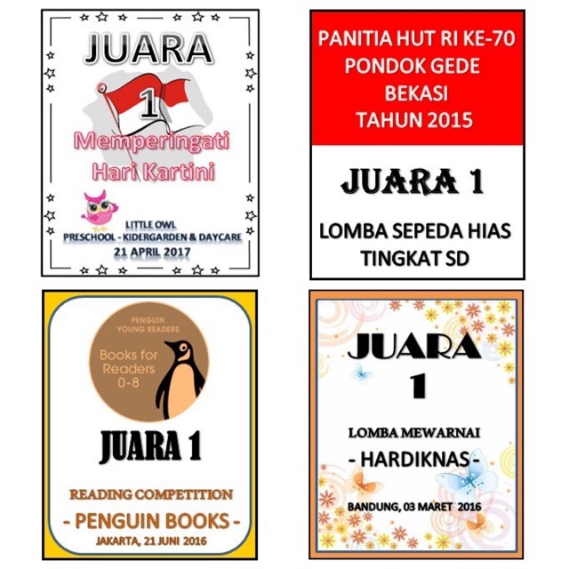 Jual Stiker Piala - Tulisan Piala - Design Piala - Jasa Design Murah ...