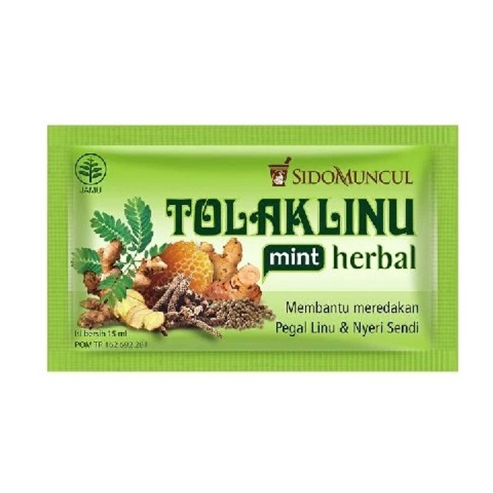 Jual (1 sachet) TOLAK LINU HERBAL MINT 1 KOTAK ISI 5 SASHEET/MASUK ...