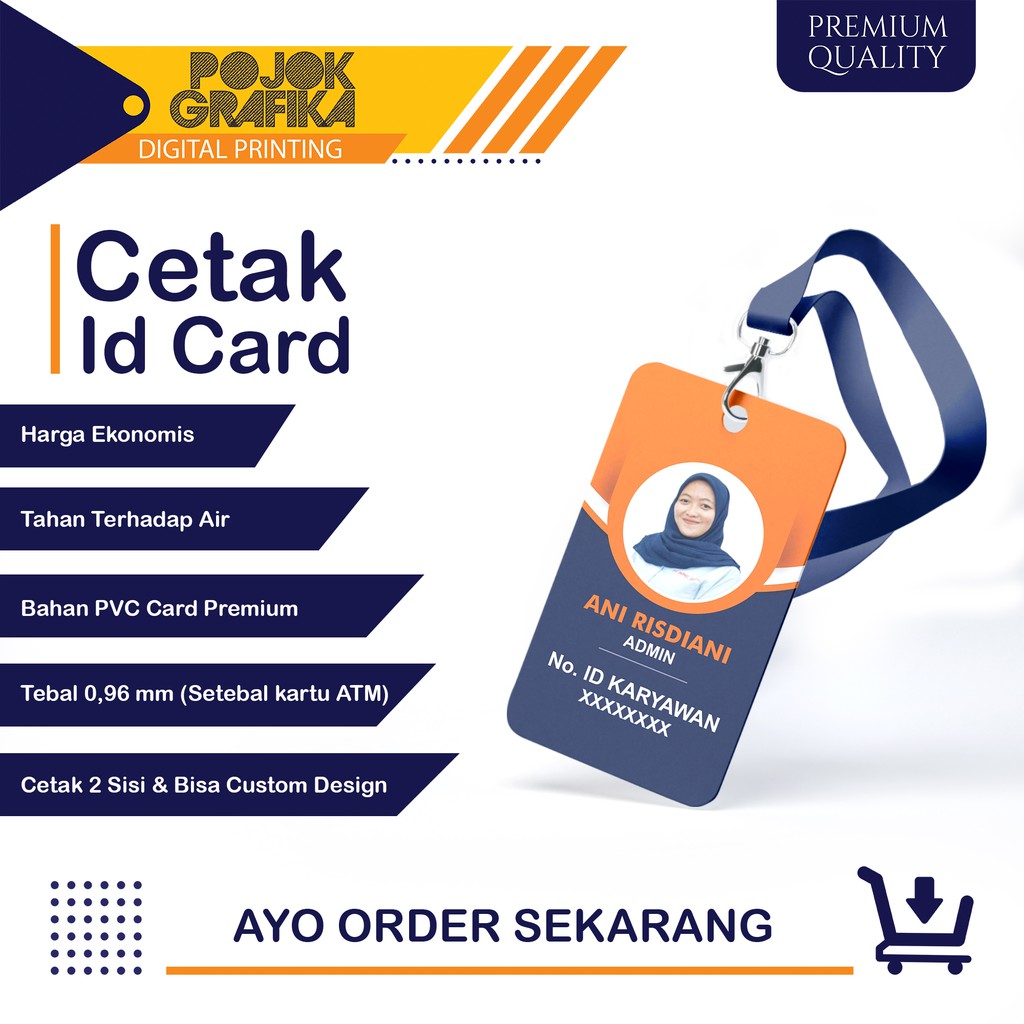 Jual Cetak Kartu Pengenal ID Card 2 Sisi | Shopee Indonesia